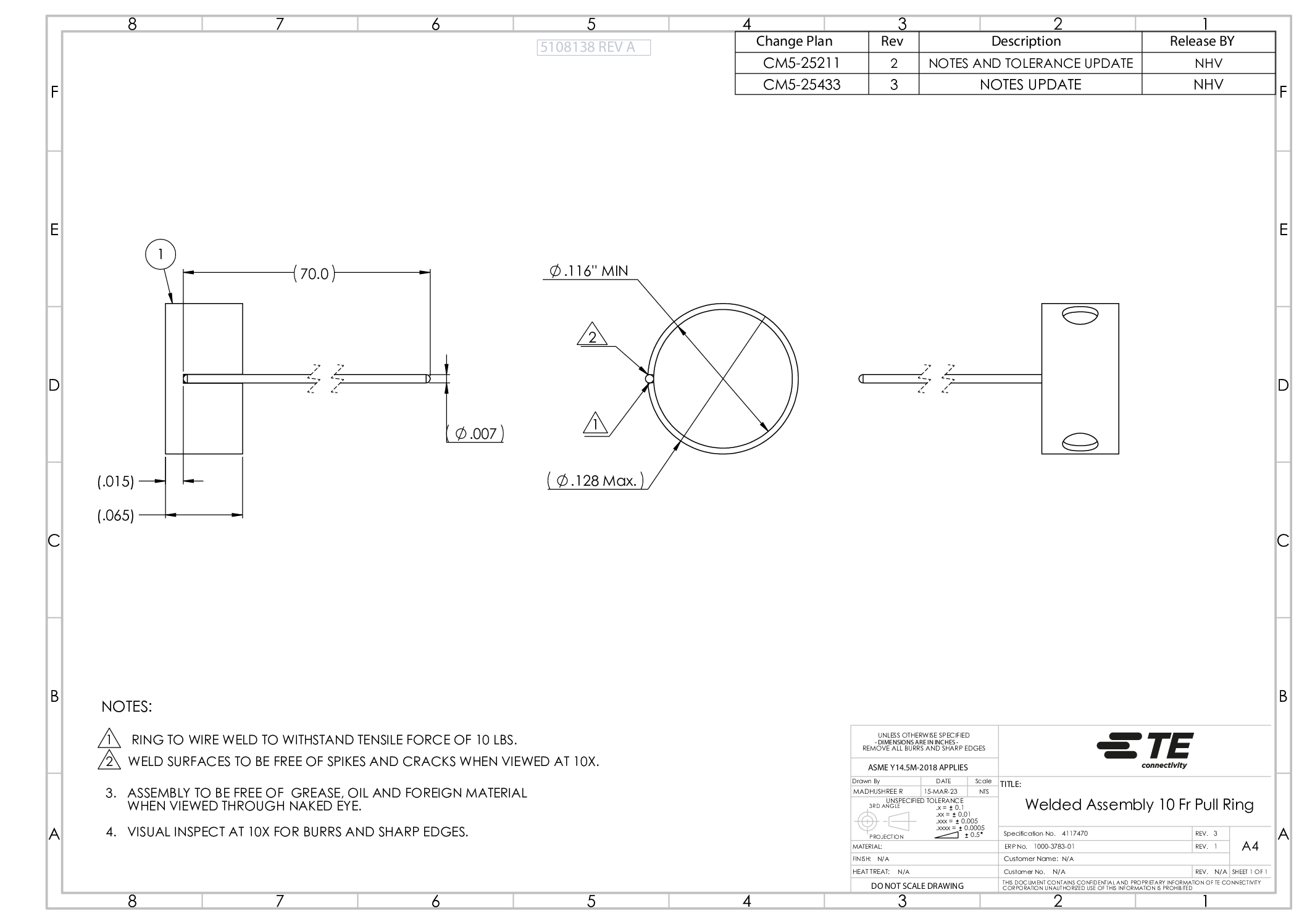 Pull Wire Assembly 10 Fr 1 Wire 1000-3783-01 • Pull Wire Assemblies ...